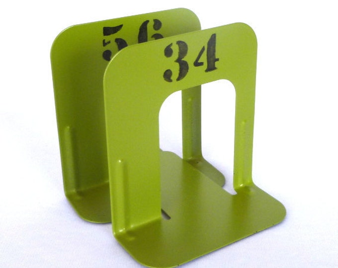 Acid Green INDUSTRIAL STYLE Small BOOKENDS - Etsy