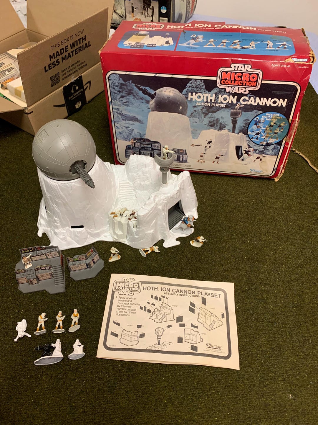 Vintage Kenner Star Wars Micro Collection Hoth Ion Cannon Playset ...