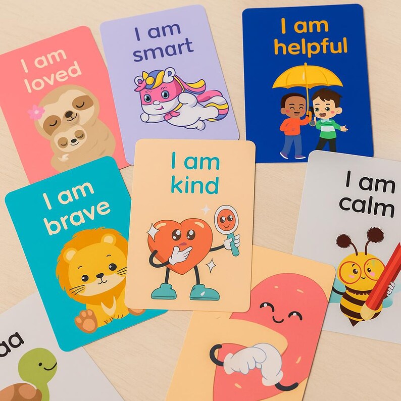 Toddler Affirmation Cards| Printable Deck of 20 | I Am Cards for Kids ...
