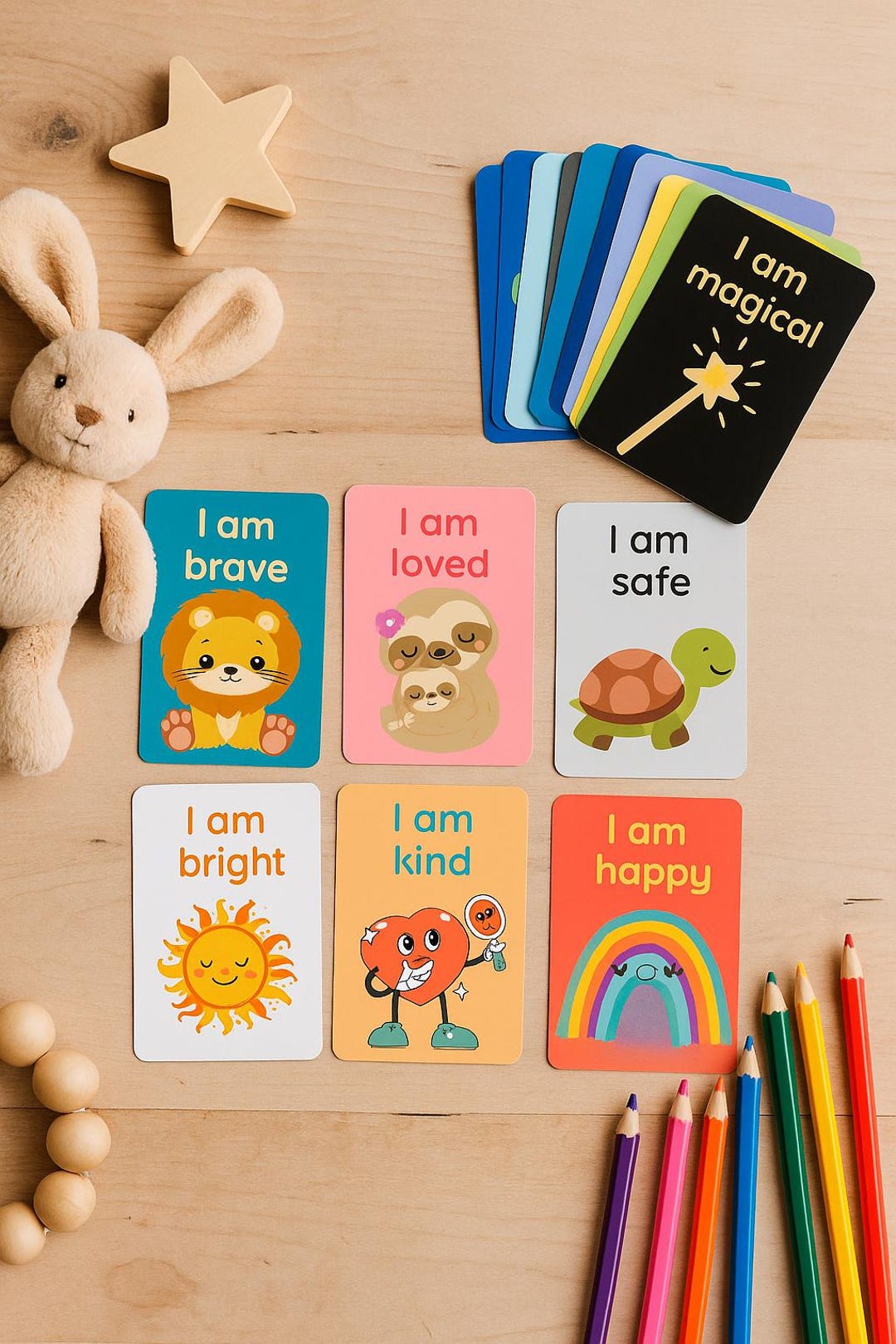 Toddler Affirmation Cards| Printable Deck of 20 | I Am Cards for Kids ...