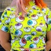 Eyeball Creepy Top, Spooky Top, Horror Eyeball Top, Witchy Crop Top ...