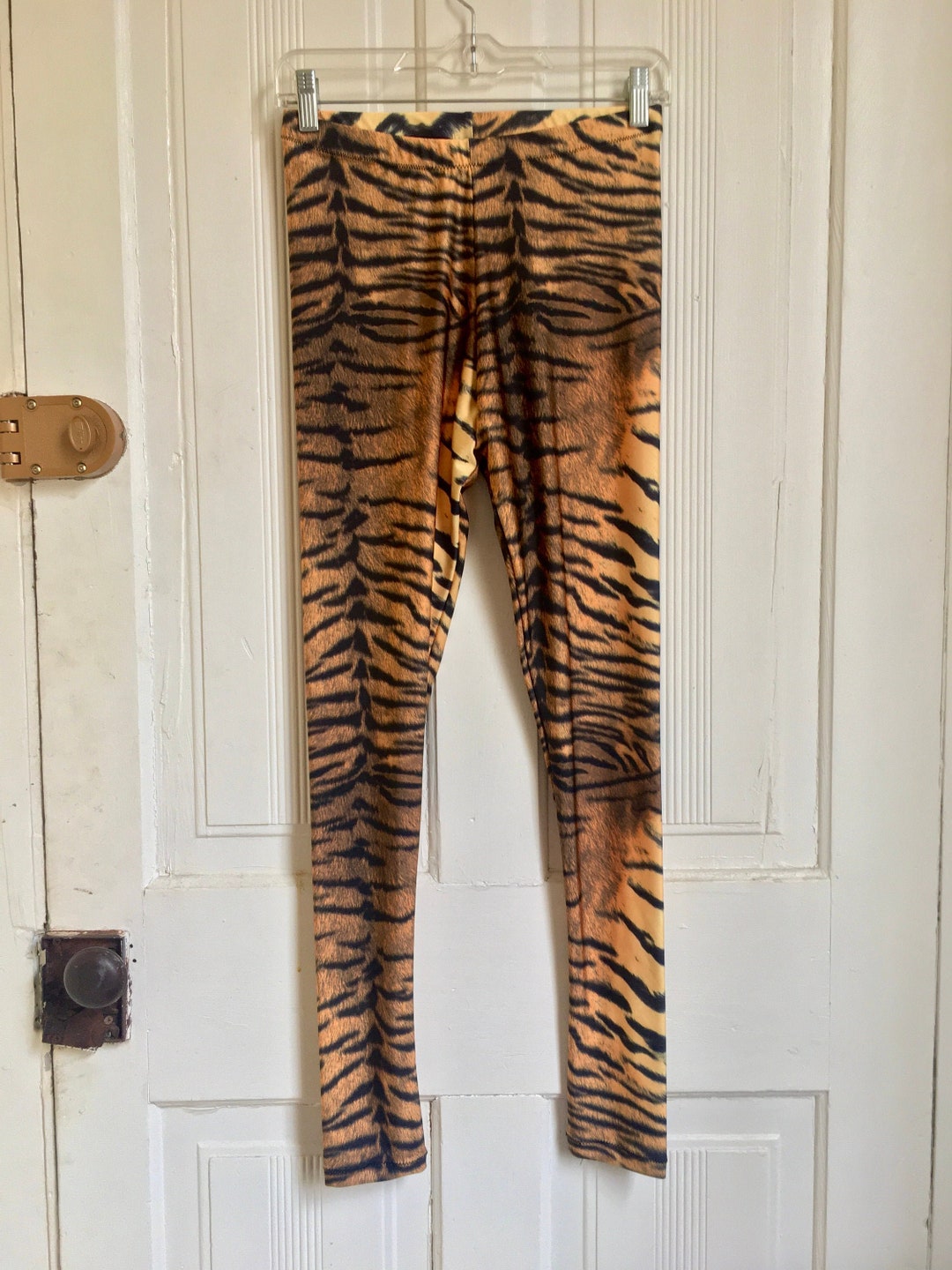 Tiger Print Leggings-yoga Leggings-animal Print-tiger Stripes-tiger ...