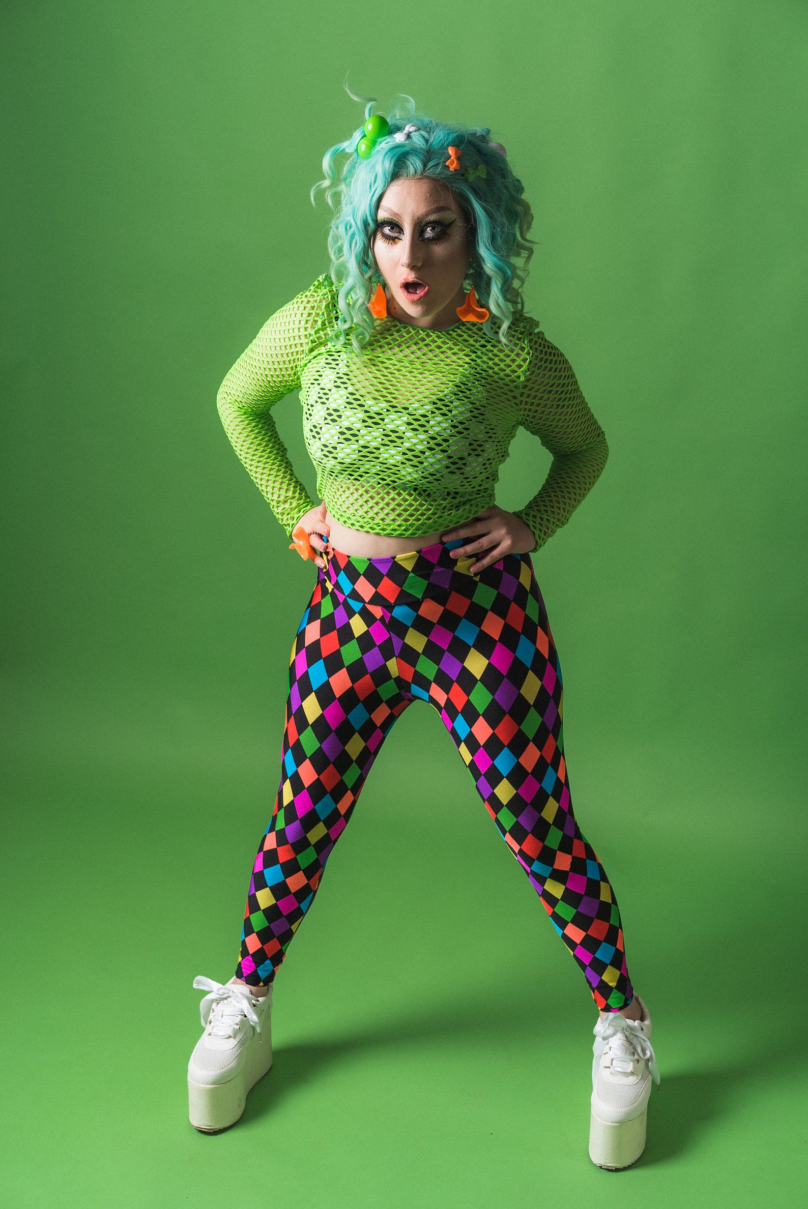 Rainbow Jester Leggings Rainbow Diamond Leggings Gay Pride | Etsy