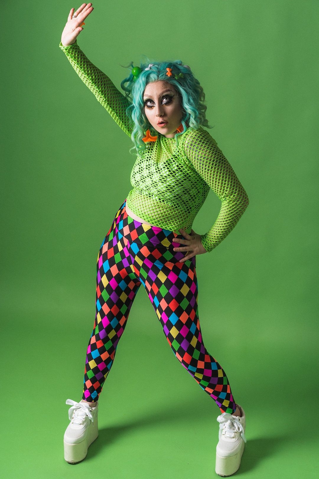 Rainbow Jester Leggings- Rainbow Diamond Leggings- Gay Pride Leggings ...