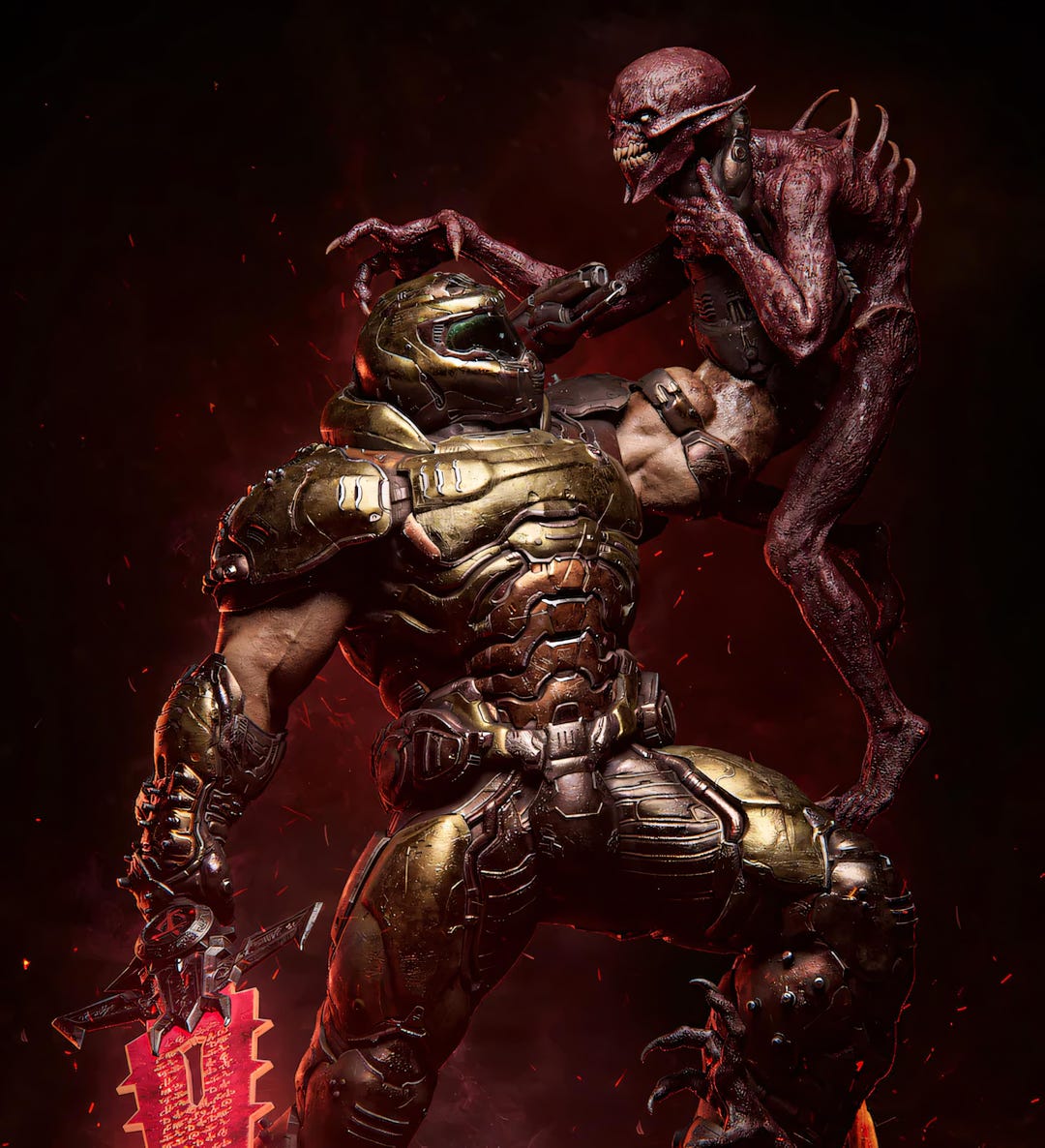 Doom Slayer STL 3D Print File | Doom Eternal Fanart Statue | Energy ...