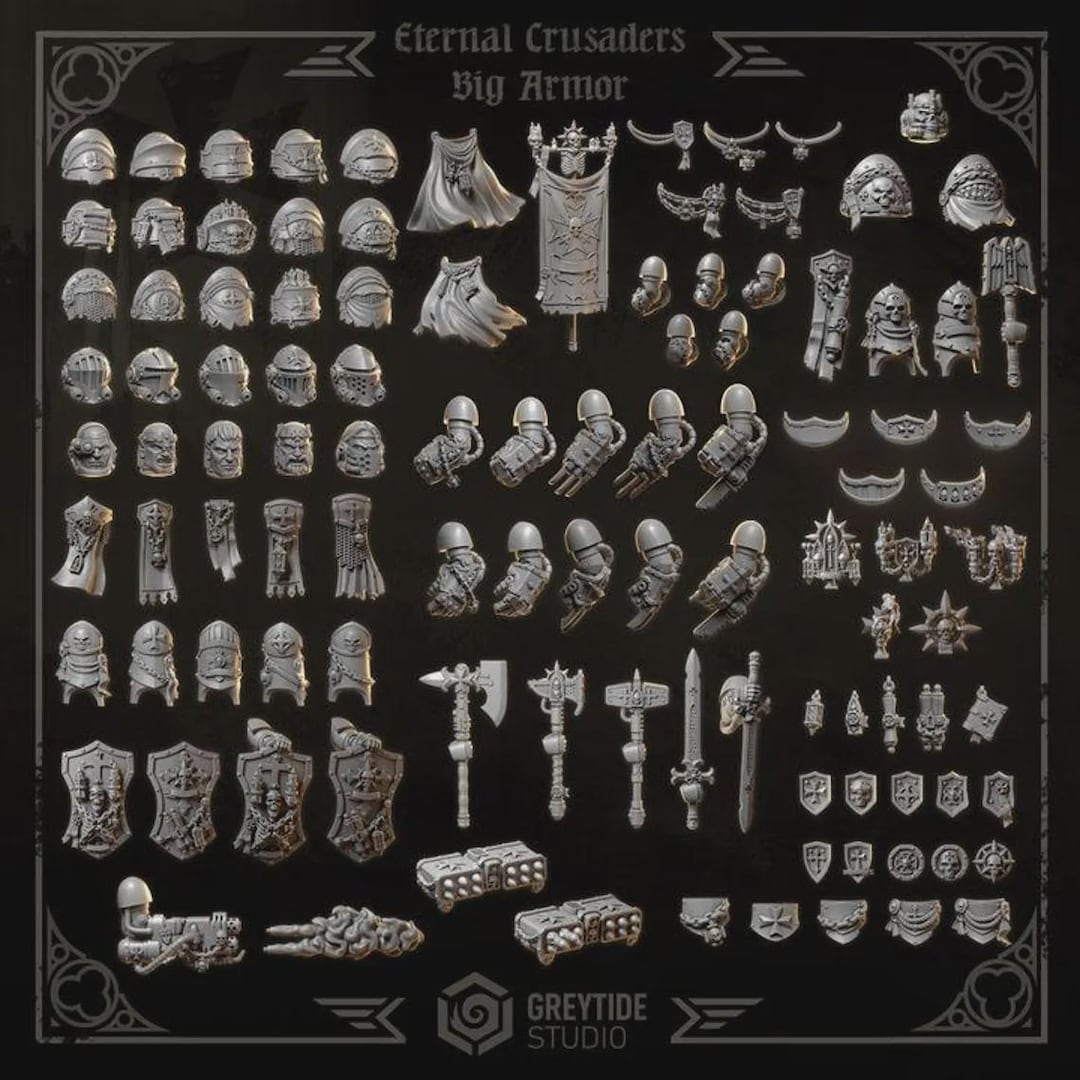 Eternal Crusaders Big Armor Upgrade Set Greytide Studio | Tabletop ...