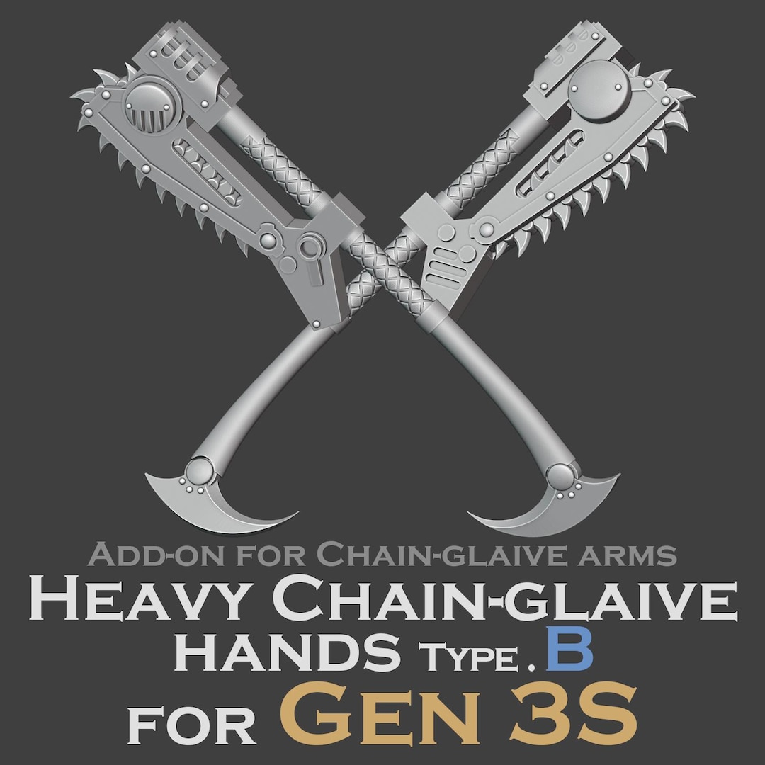 Gen 3 - Heavy Chain Glaive Hands Type B - Etsy