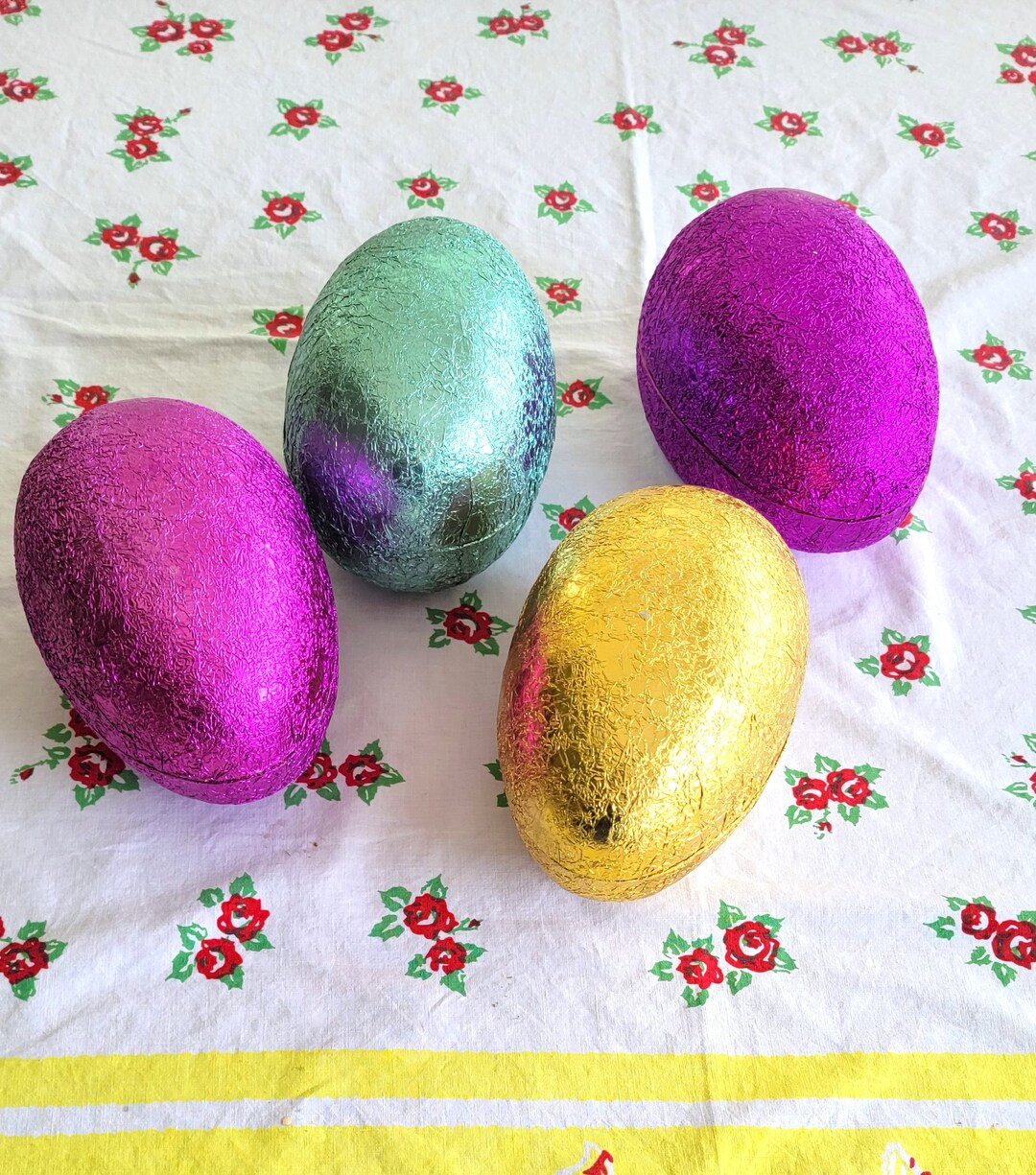 Vintage Easter Foil Egg Candy Containers Made in Germany Choice of ...