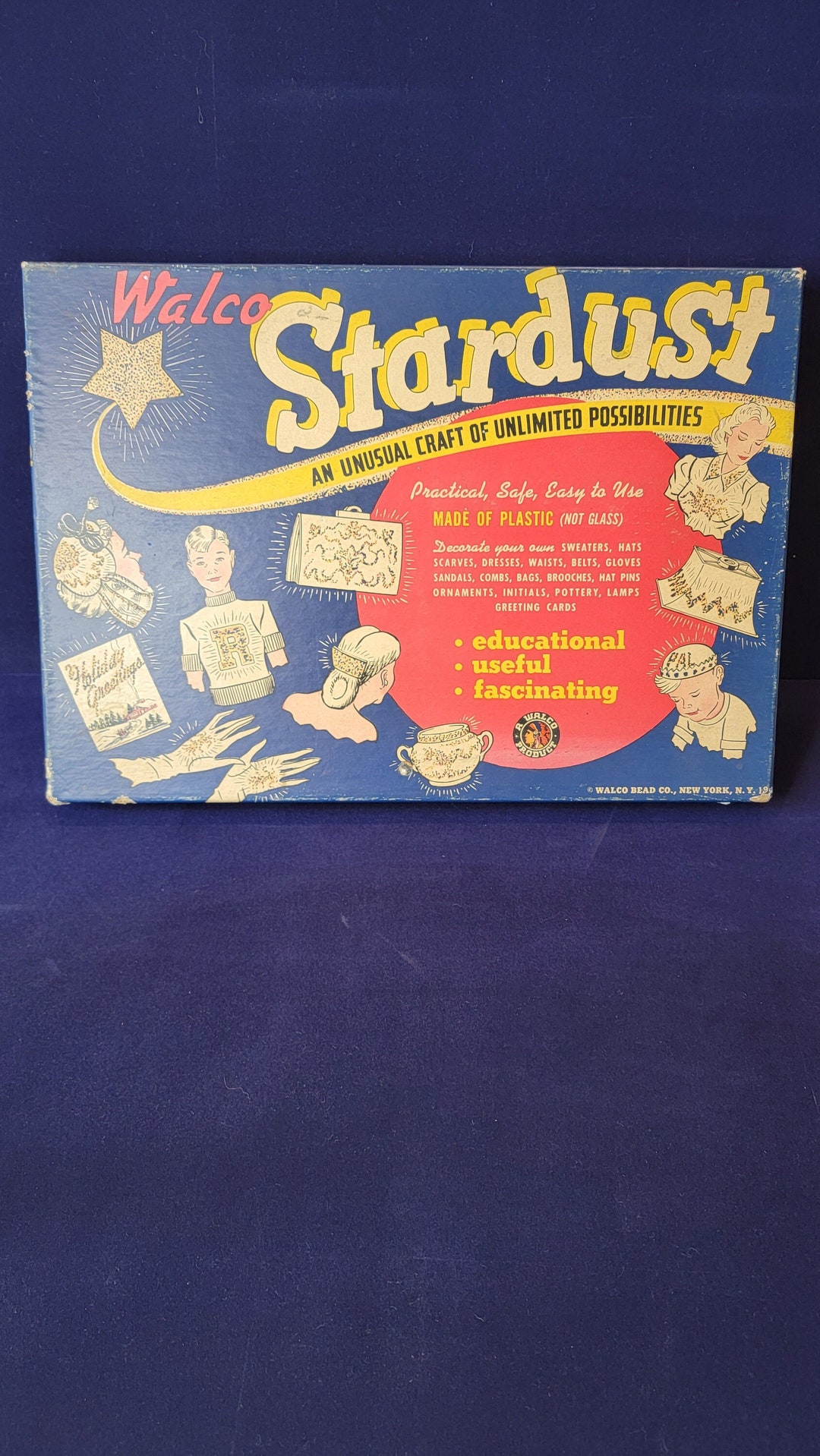 Vintage Walco Stardust Kit New in Original Box Vintage Glitter Micah ...
