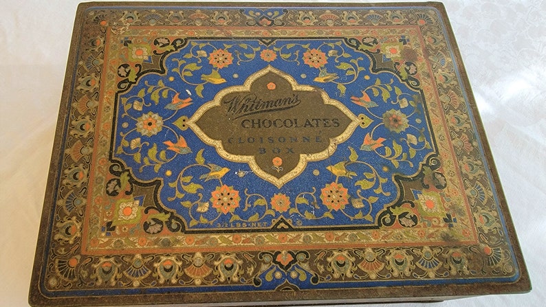 Antique Whitman's Chocolate Candy Box Art Nouveau Rare - Etsy