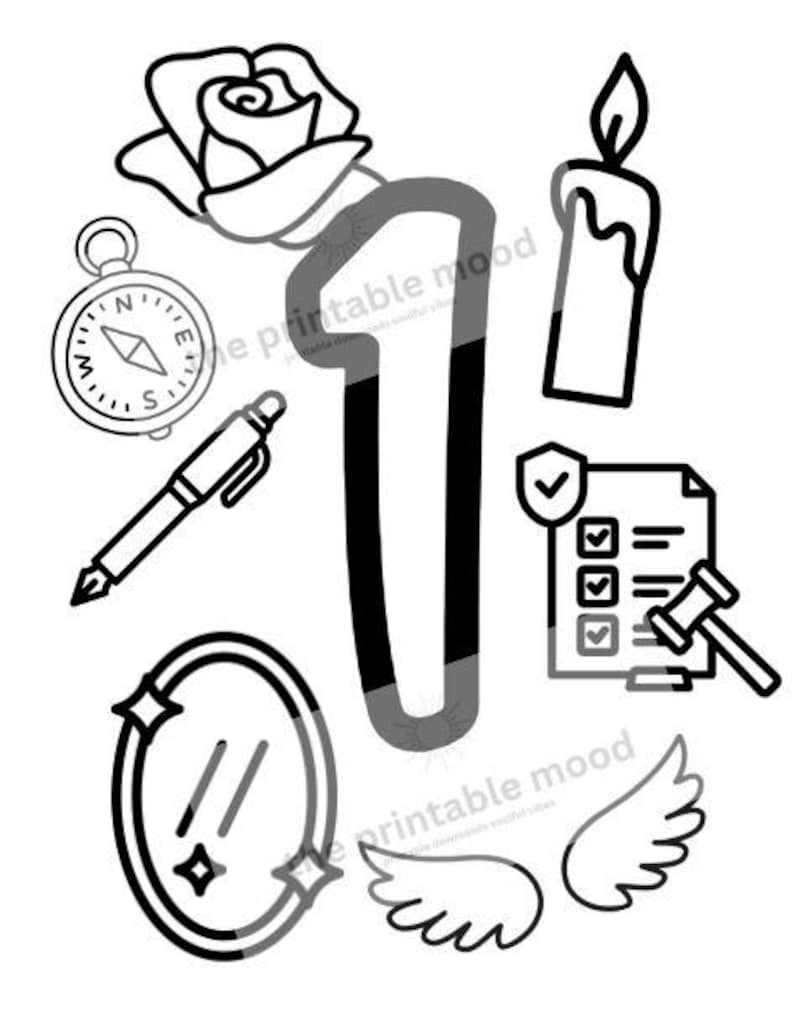 Enneagram Coloring Pages – Printable PDF Set of 9 | Self Discovery Art ...