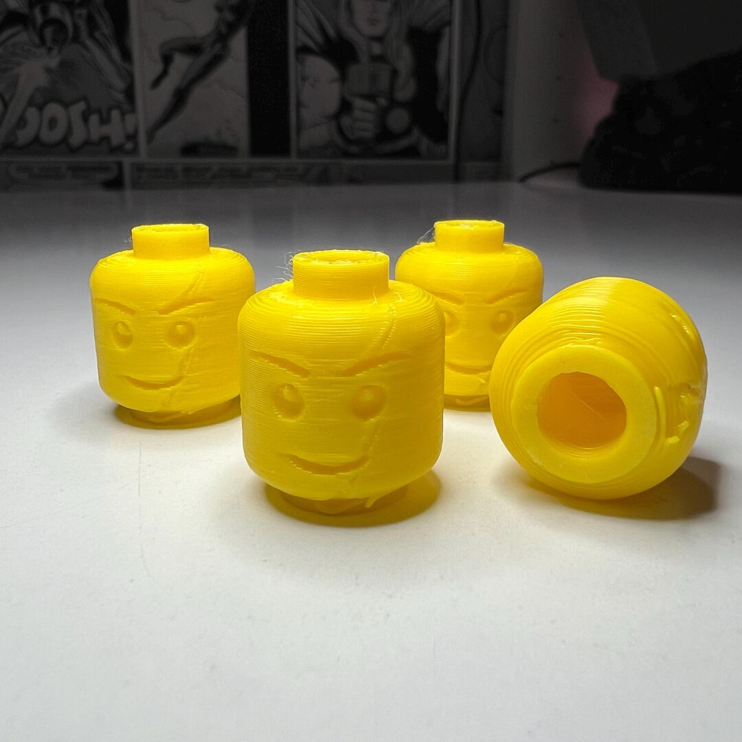 3D Printed LEGO Style Minifigure Head Valve/dust Caps (set of 4) - Etsy UK