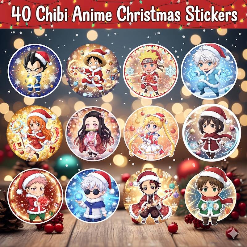 Christmas Anime Prints - Etsy