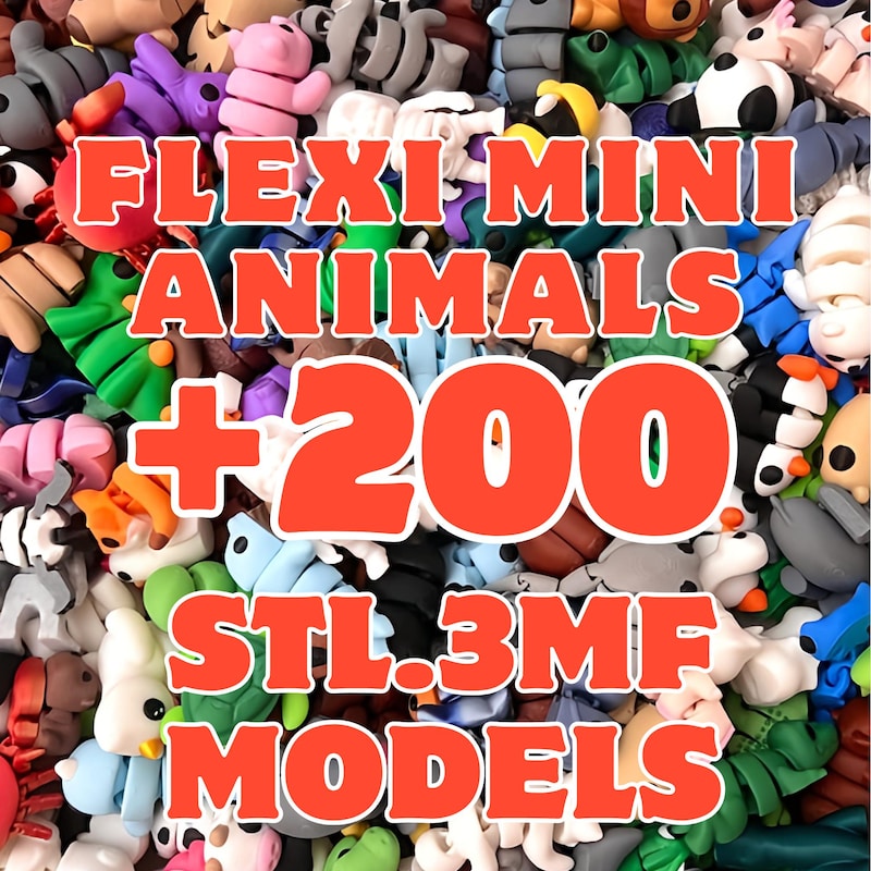 Mini 3d Printed Animals - Etsy