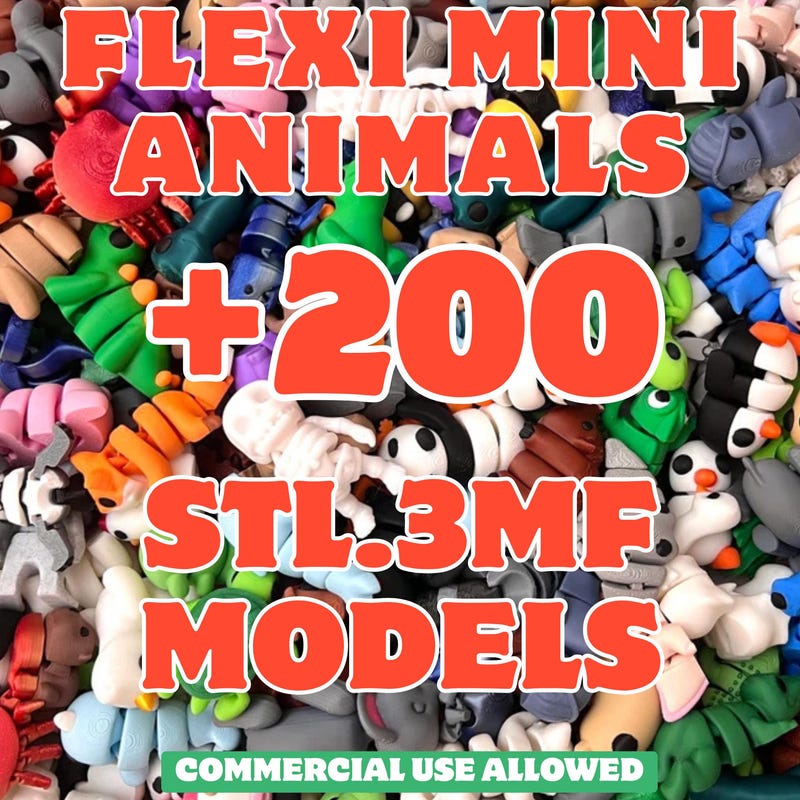 Mini Flexi 3d Print File - Etsy
