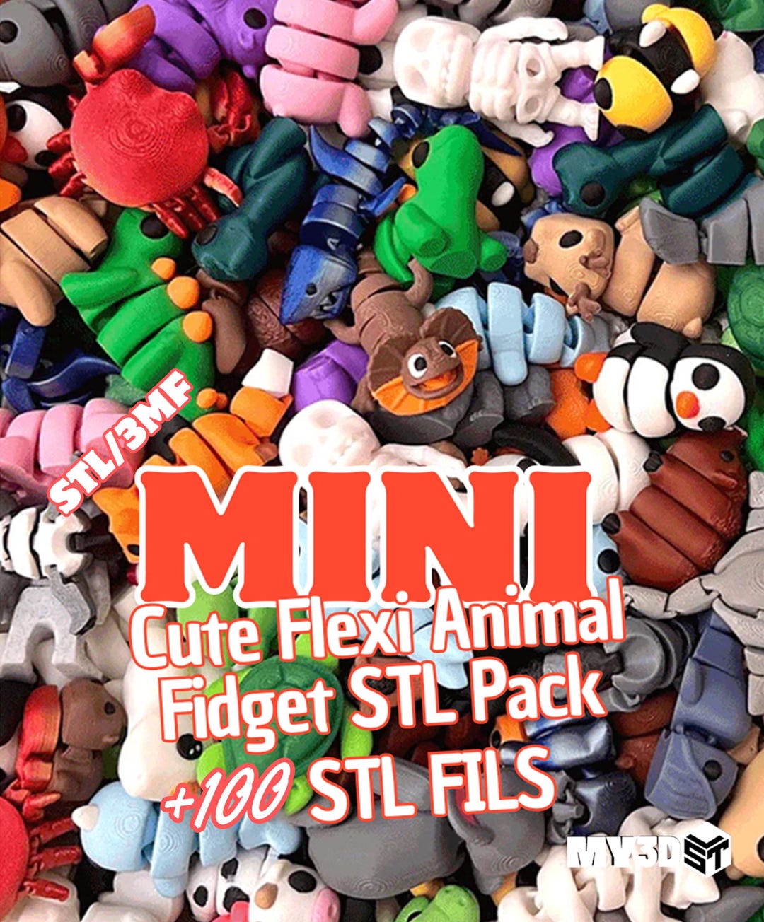 Mini Flexi Animal Fidget STL 3D Print Model (+100 Files) - Etsy New Zealand