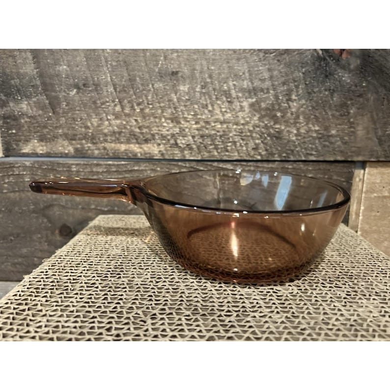 Vintage Amber Corningware Visionware Saucepans .5L - Etsy