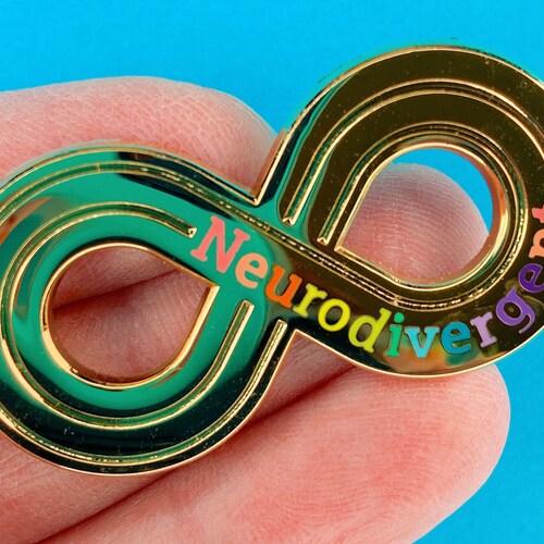Neurodivergent Infinity Autism Acceptance Enamel Pin - Etsy