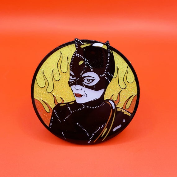 Catwoman Meow Enamel Pin Batman Returns Anniversary Lapel | Etsy