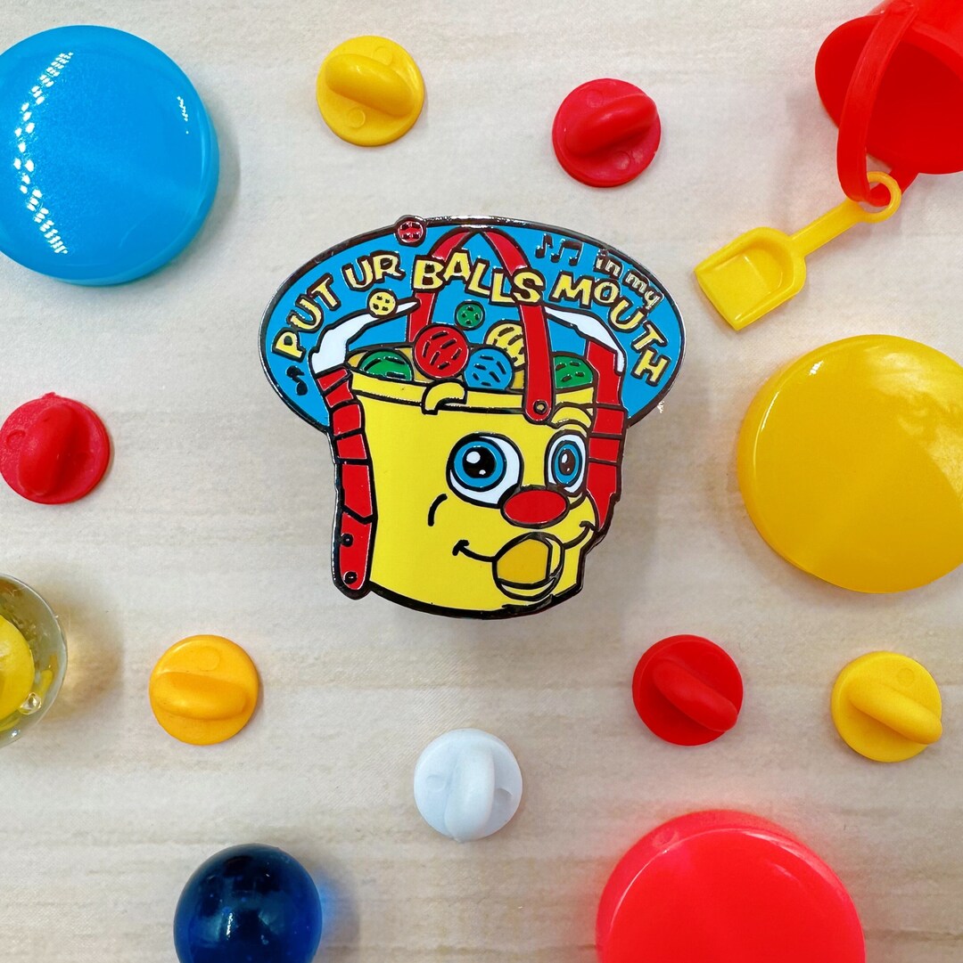 Bucket of Fun Enamel Pin - 80s 90s Toy Nostalgia Lapel Badge - Etsy
