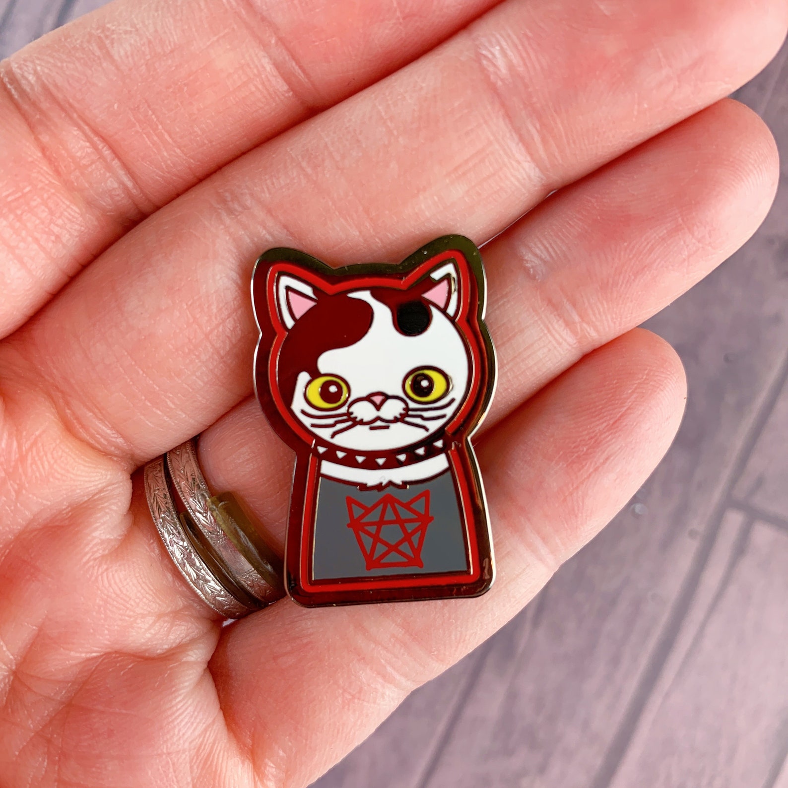 Official Doug the Cat Enamel Pin by Drennon Davis and Heremeow - Etsy