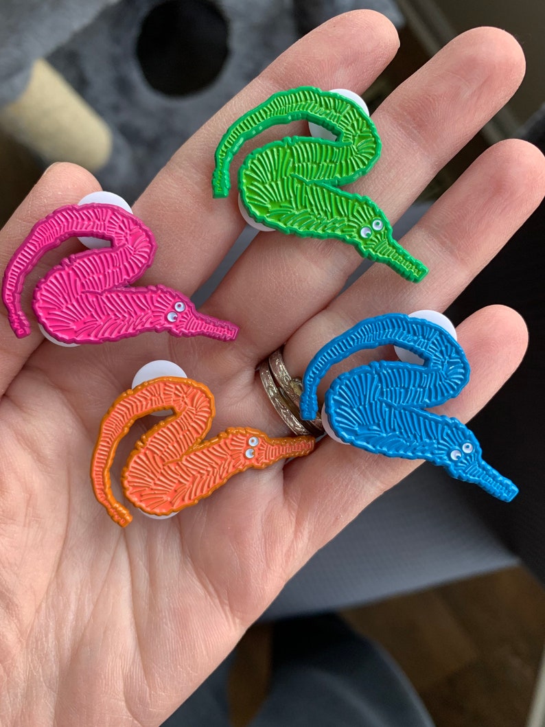 Wiggle Worm Googly Eye Neon Enamel Pin 90s Toy Lapel Pin - Etsy