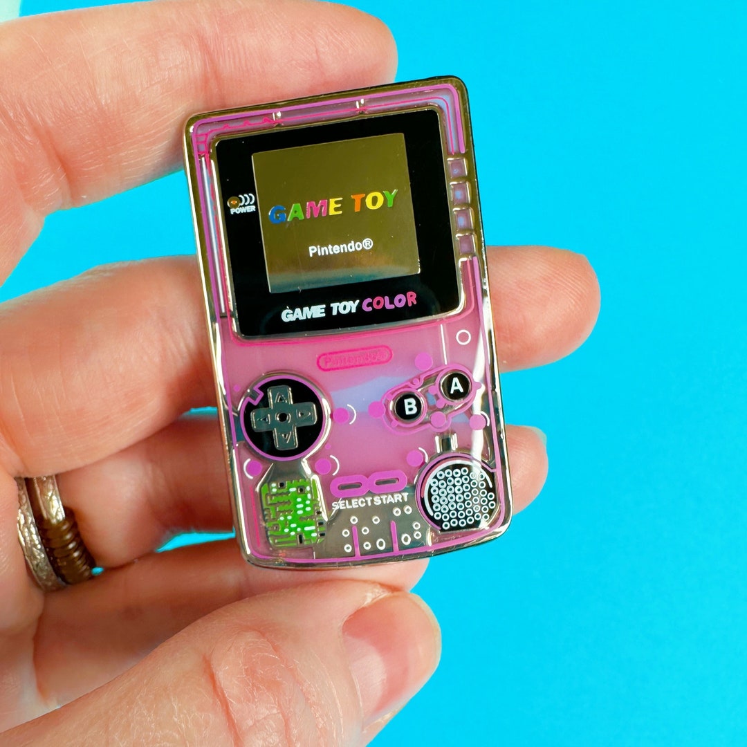 Gametoy Neon Color Clear Deluxe Enamel Pin - 90s Retro Nostalgia ...