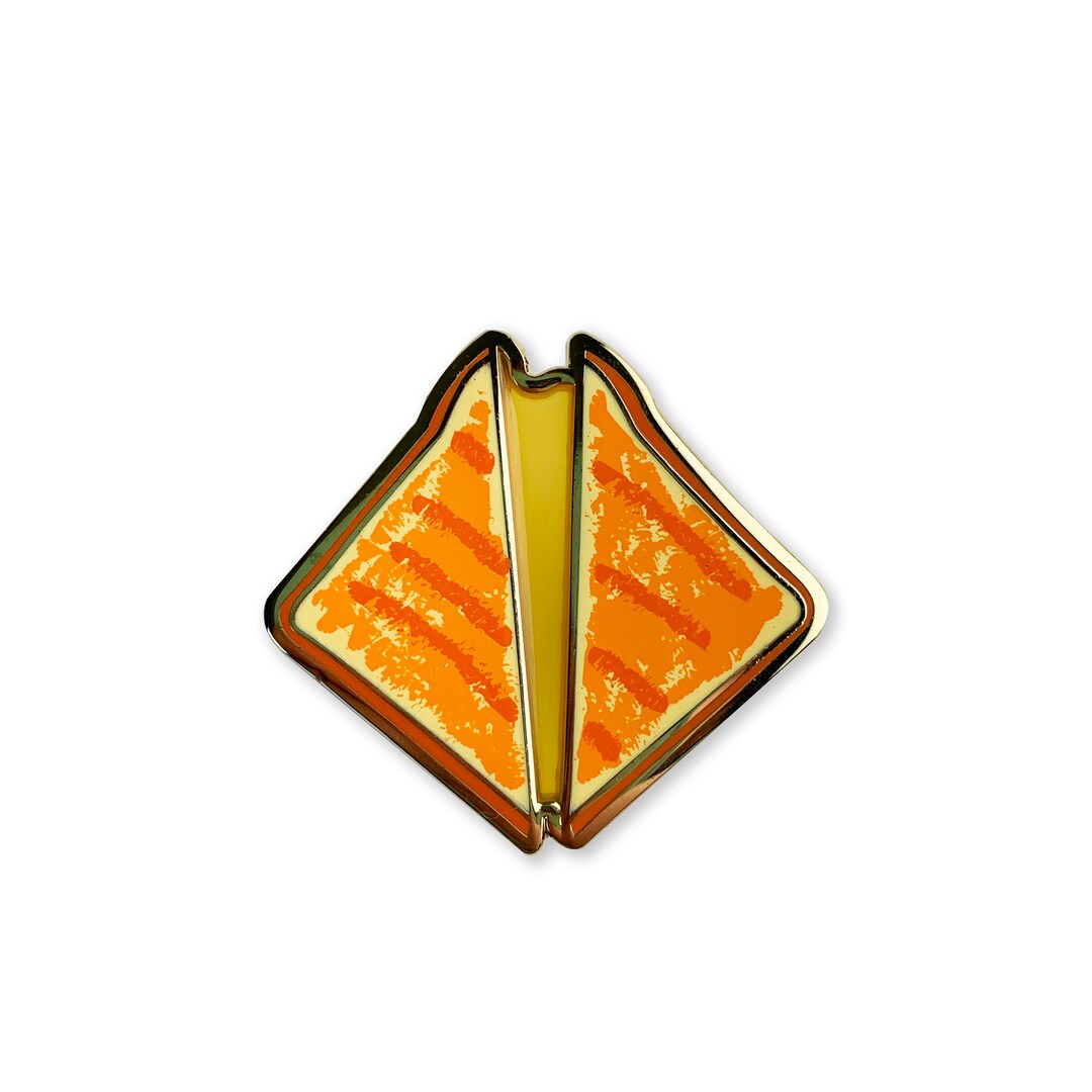 Grilled Cheese Enamel Pin Junk Food Lapel Pin Badge - Etsy