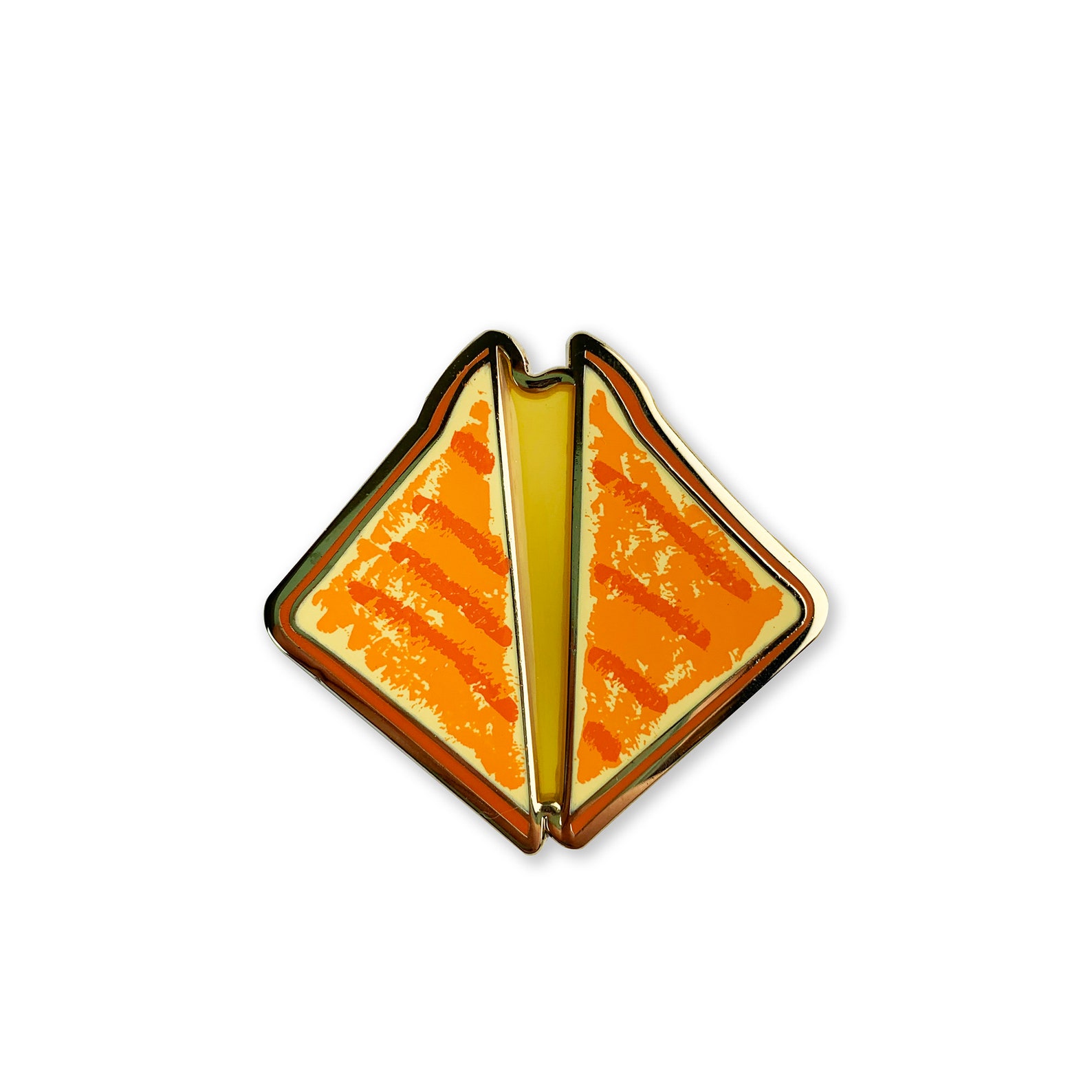 Grilled Cheese Enamel Pin Junk Food Lapel Pin Badge | Etsy