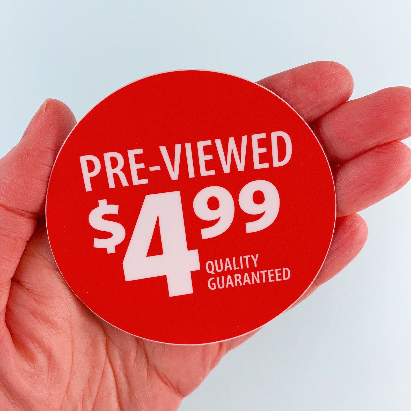 Blockbuster Video Pre-viewed DVD Vinyl 3 Price Sticker - Etsy