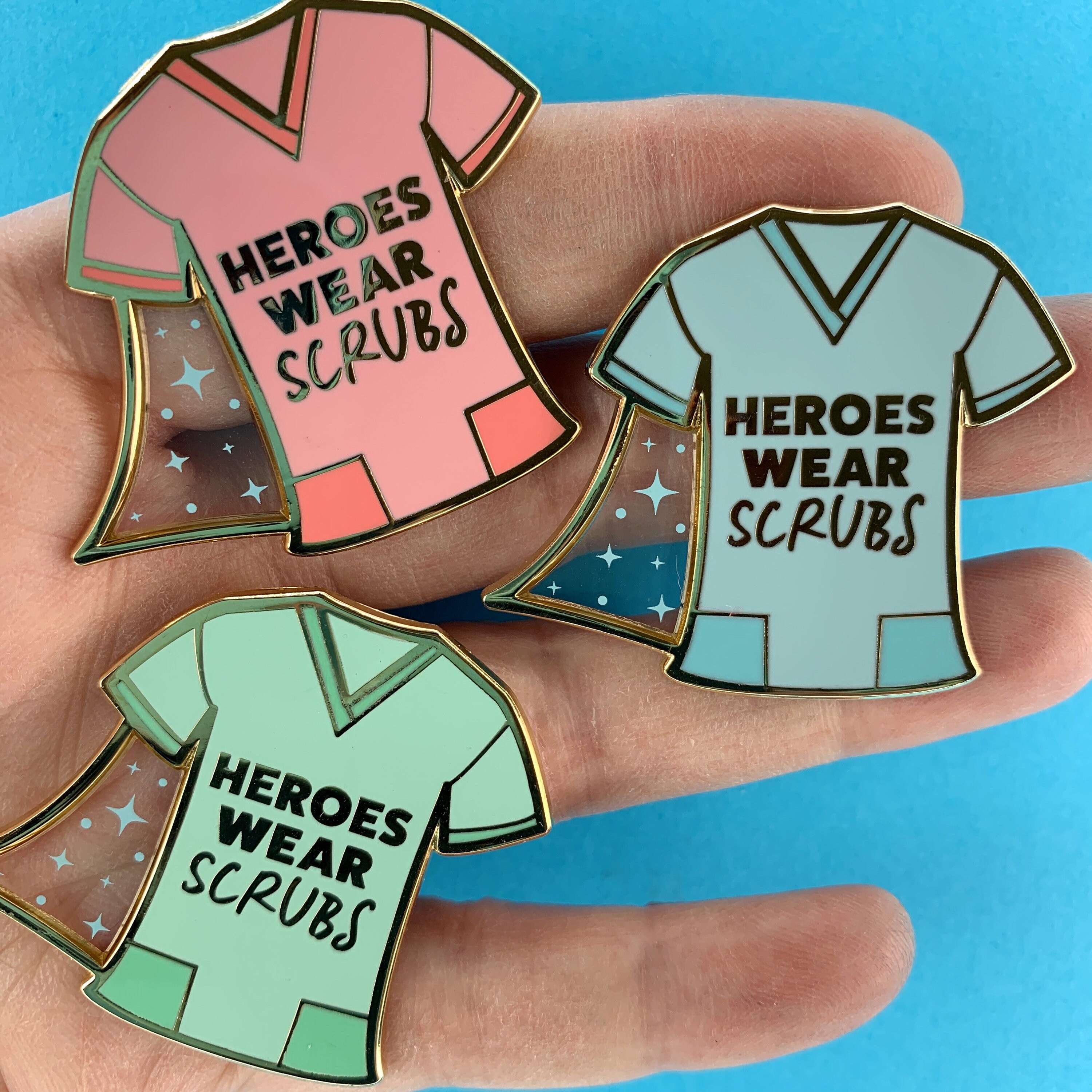 Nurse Doctor Vet Appreciation Scrubs Enamel Pin - Heroes Wear Scrubs ...