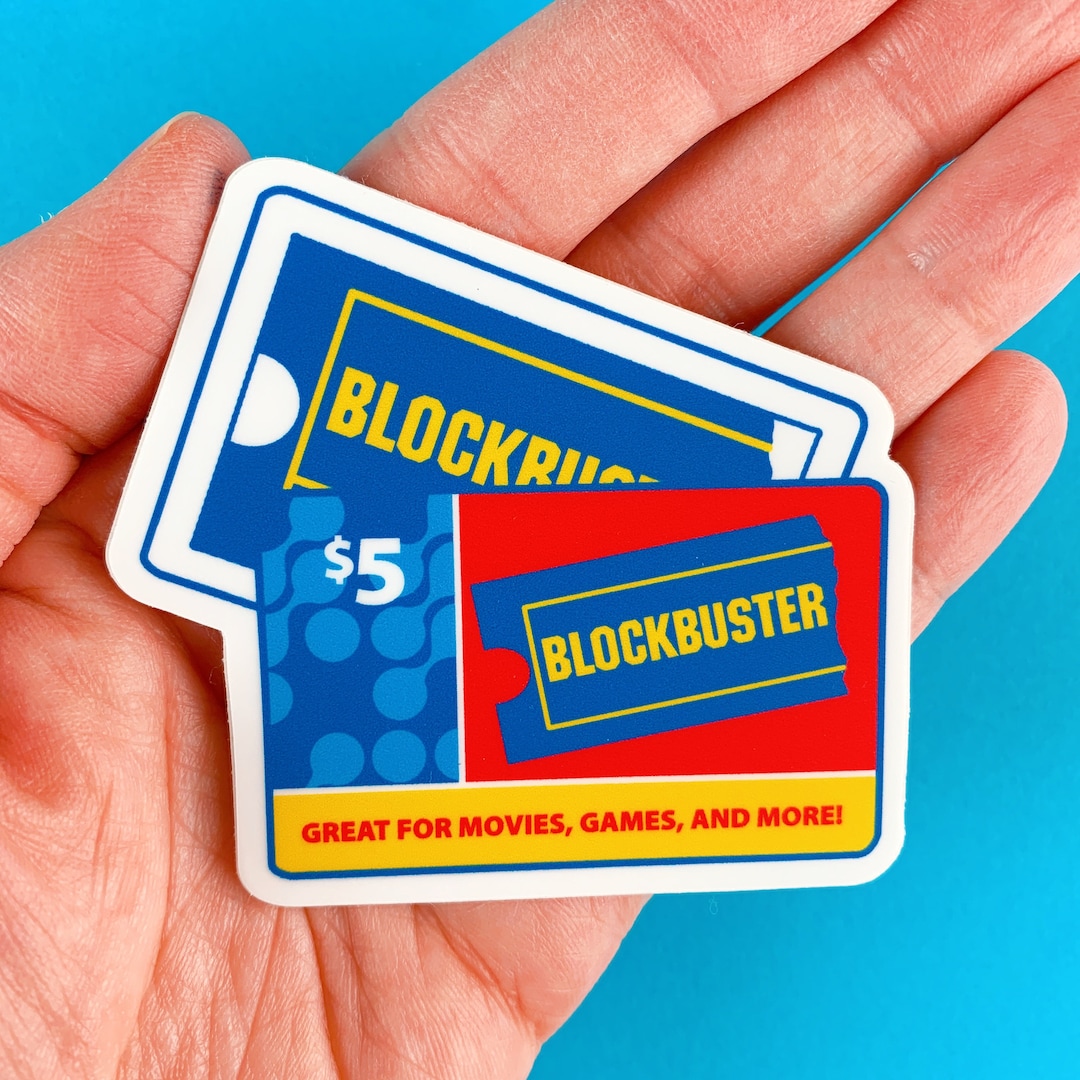 Blockbuster Video Membership Card Vinyl 3" Sticker - 90s Nostalgia ...