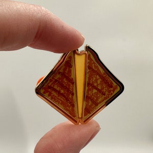Grilled Cheese Enamel Pin - Junk Food Lapel Pin Badge - Etsy