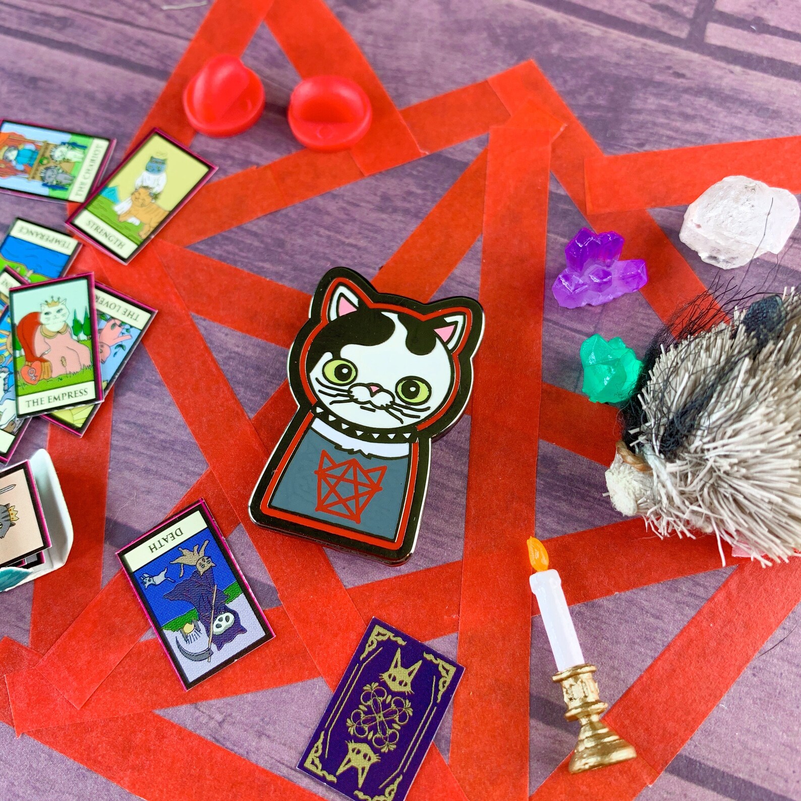 Official Doug the Cat Enamel Pin by Drennon Davis and Heremeow - Etsy