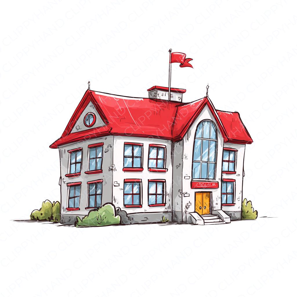 13 School Clip Art No Background PNG, School Clipart Outline, School ...