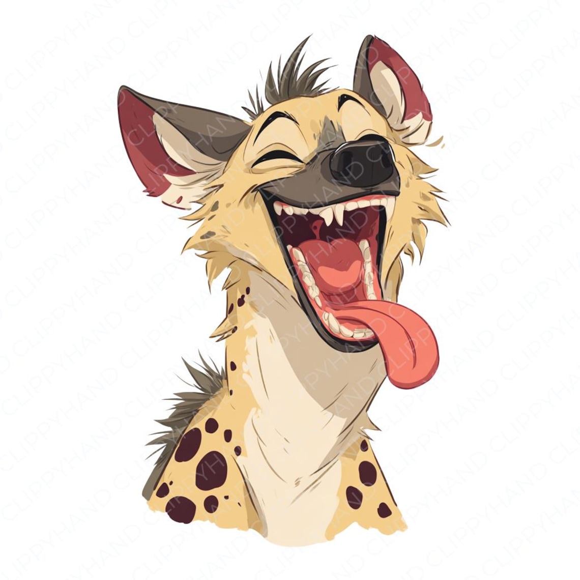 20 Hyena Clip Art, Laughing Hyena Clipart Outline, Safari Clipart ...