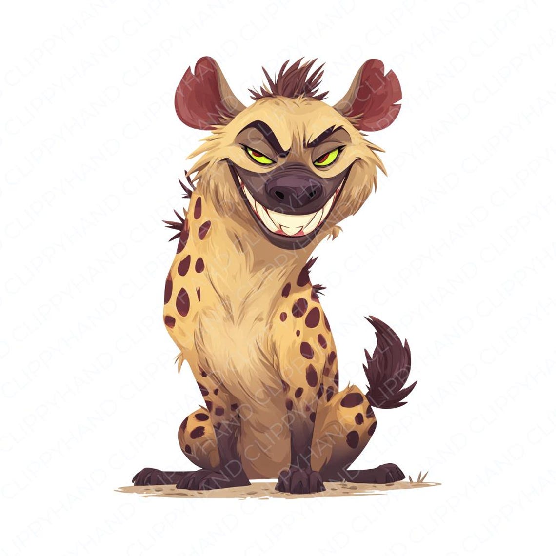 20 Hyena Clip Art, Laughing Hyena Clipart Outline, Safari Clipart ...