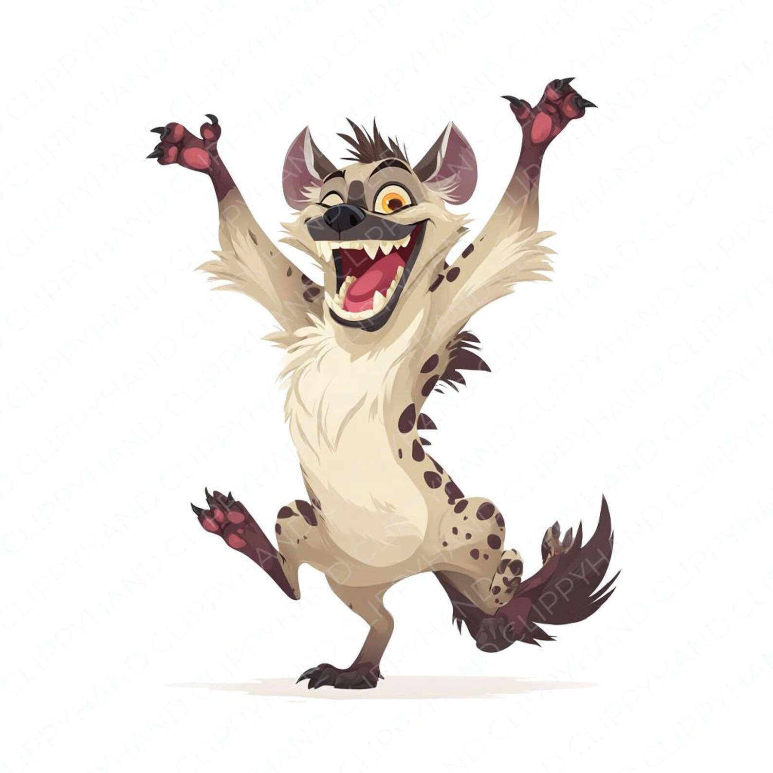 20 Hyena Clip Art, Laughing Hyena Clipart Outline, Safari Clipart ...