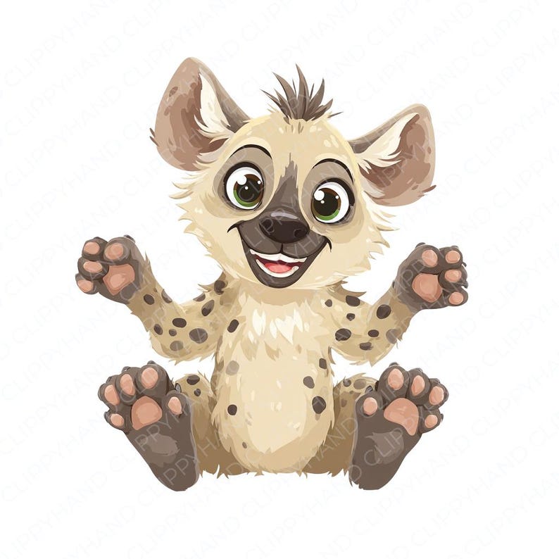 20 Hyena Clip Art, Laughing Hyena Clipart Outline, Safari Clipart ...