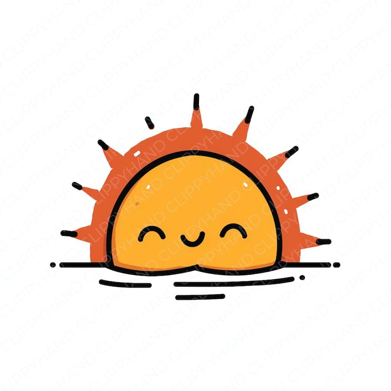 Sunset Clip Art PNG, Sunset No Background, Sunset Transparent ...