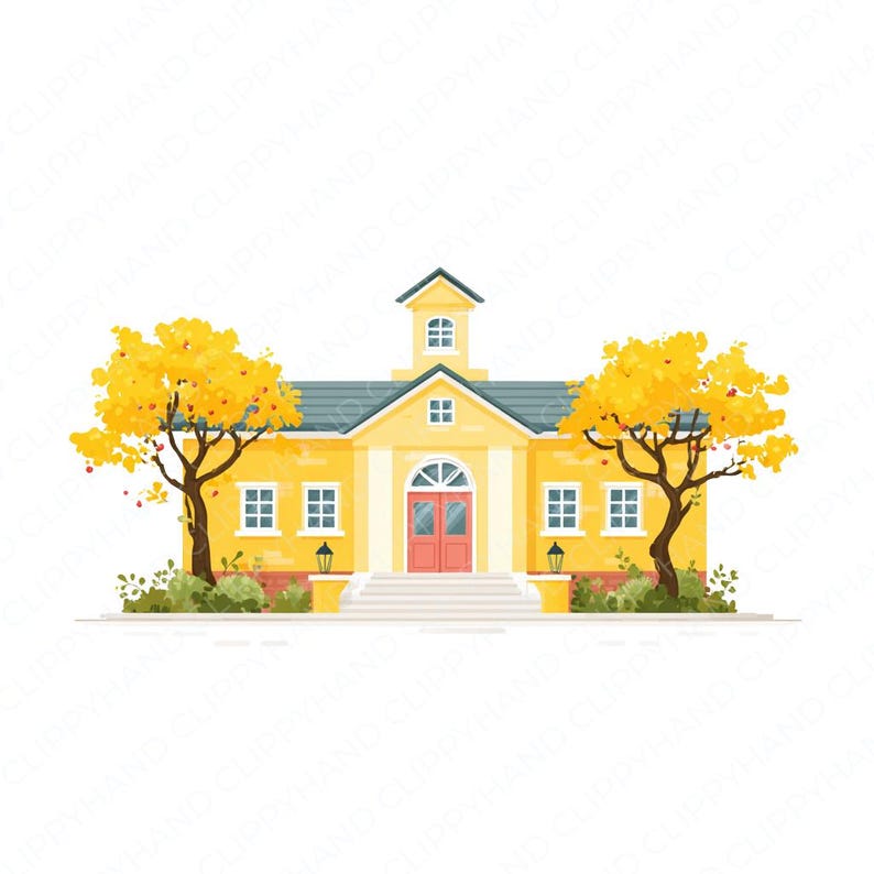 13 School Clip Art No Background PNG, School Clipart Outline, School ...