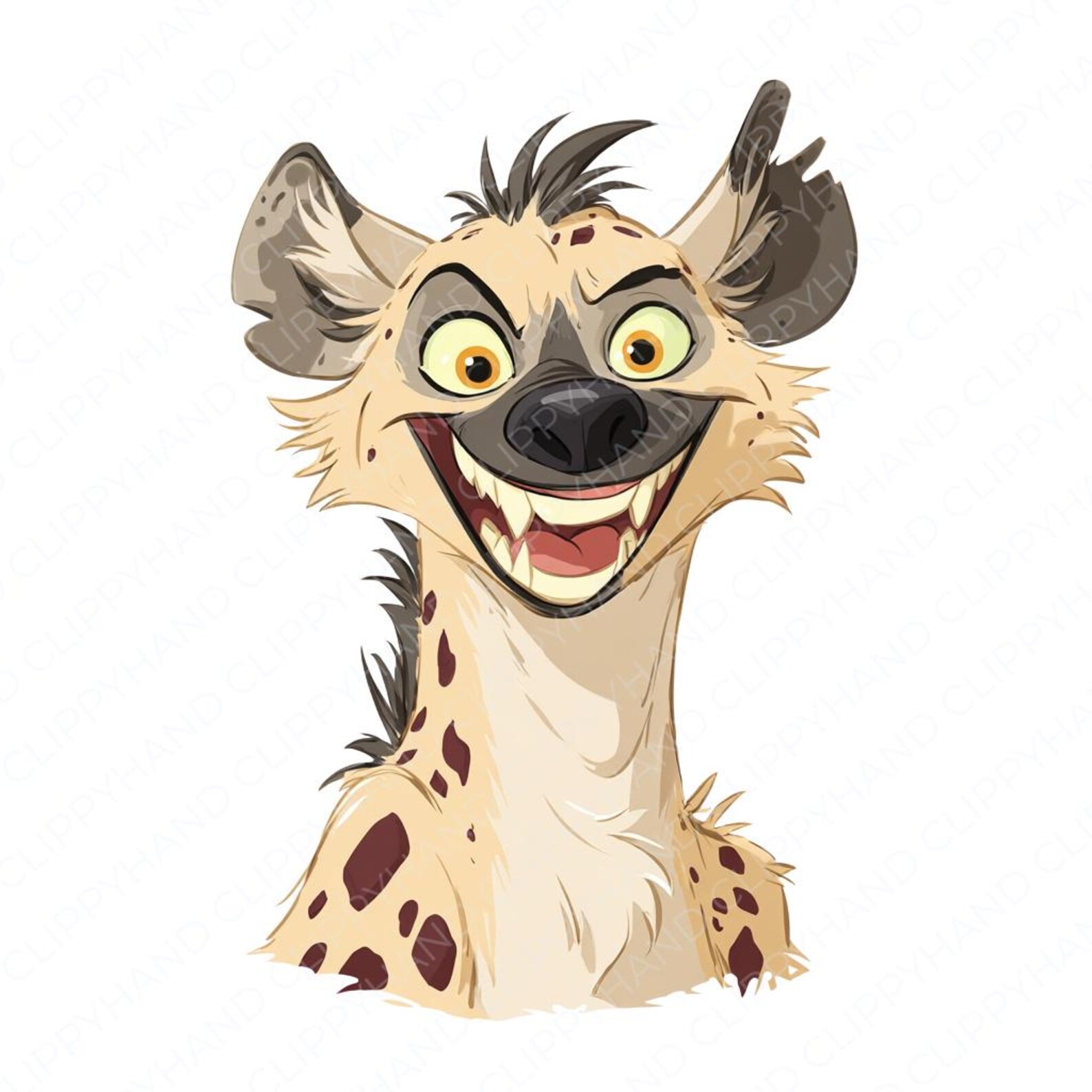 20 Hyena Clip Art, Laughing Hyena Clipart Outline, Safari Clipart ...