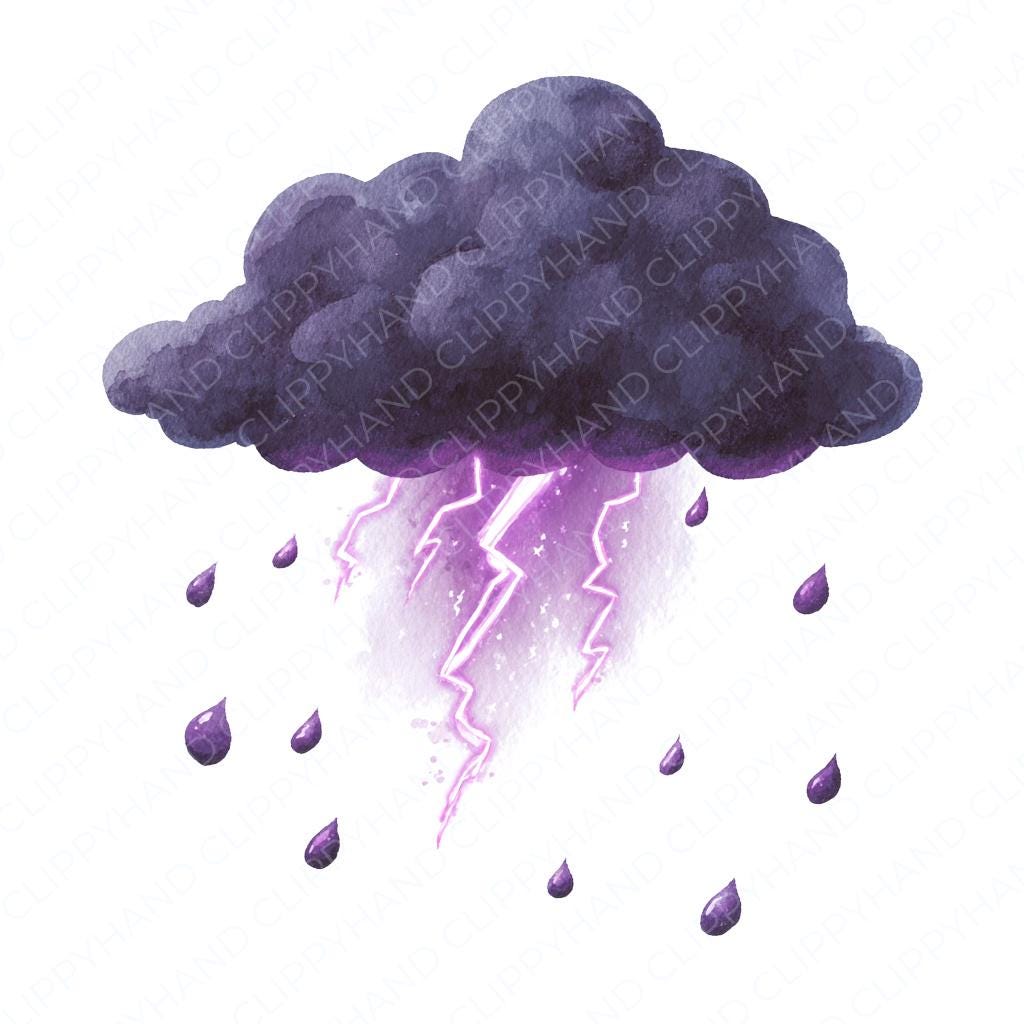 20 Thunderstorm Clip Art, Storm Clipart Outline, Weather Clipart Transparent Background ...