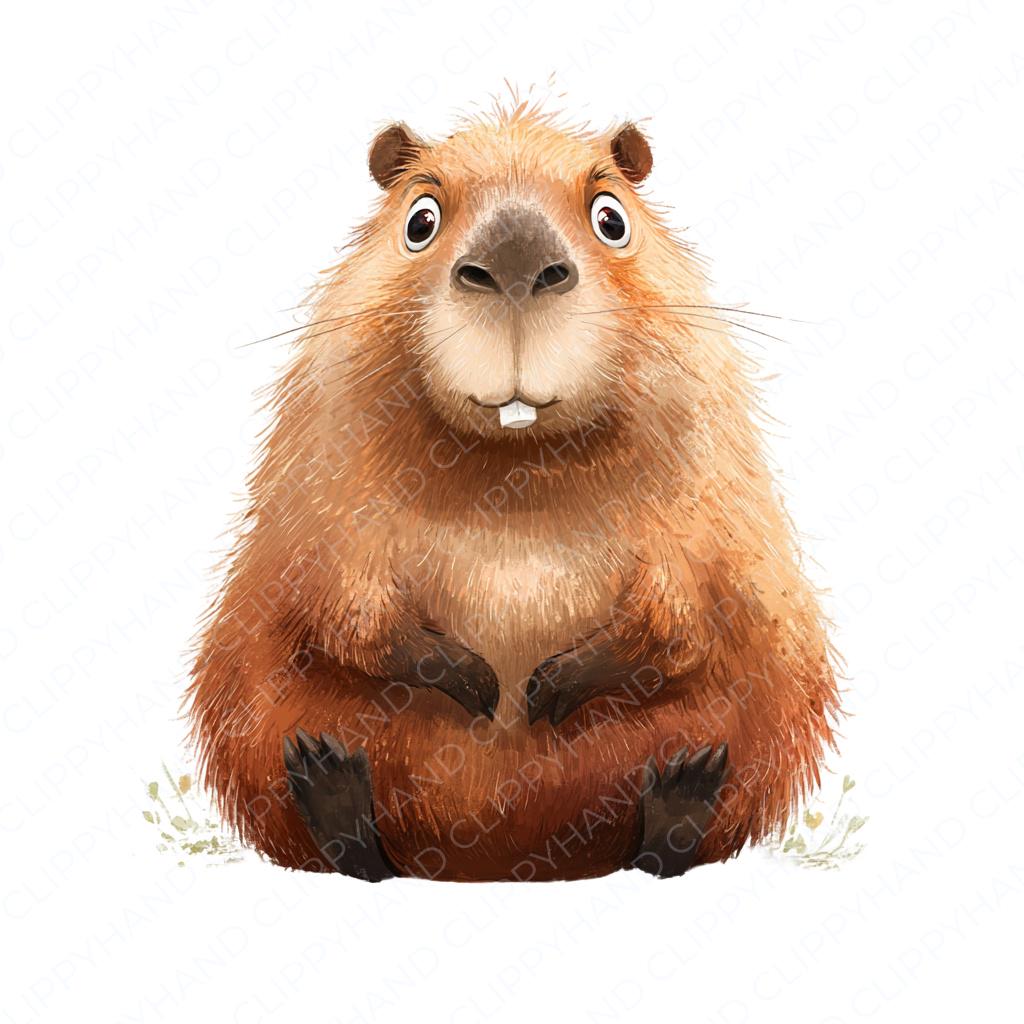 20 Kids Cartoonish Capybara Clip Art, Capybara PNG Clipart, Funny Cute ...