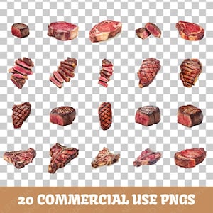 Realistic Meat Clip Art - Etsy