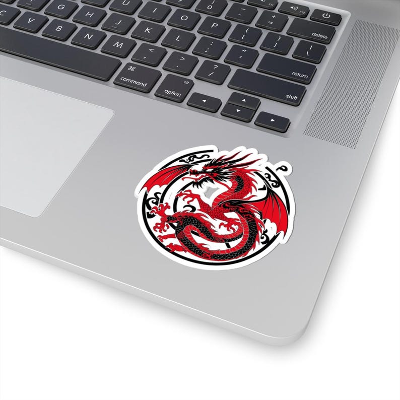 Red Dragon Sticker: Fantasy Art Laptop Decal - Etsy Australia