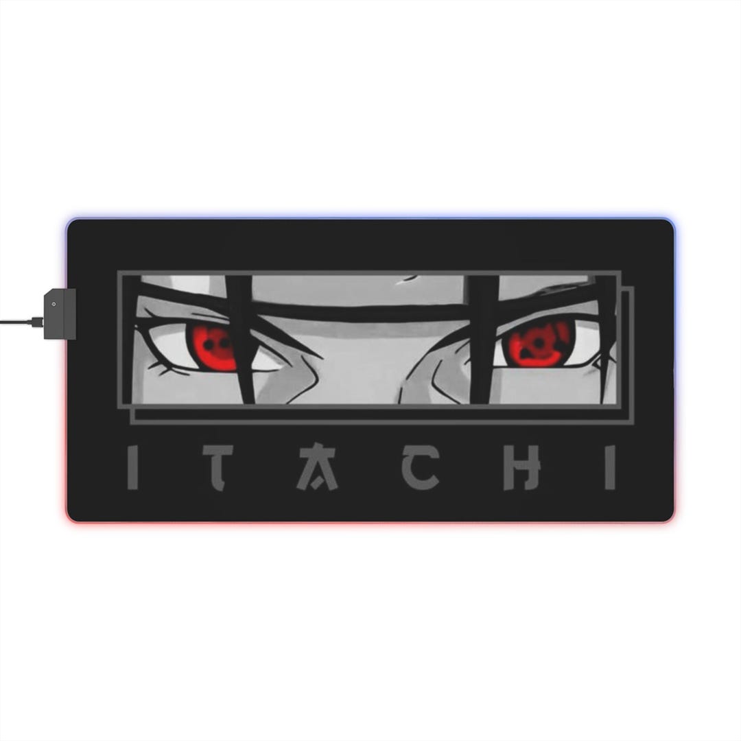 LED Gaming Mouse Pad With Itachi Design, Gamer Desk Accessory, RGB ...
