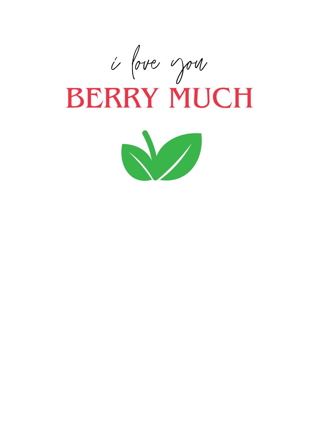 I Love You Berry Much - Handprint Craft - Etsy