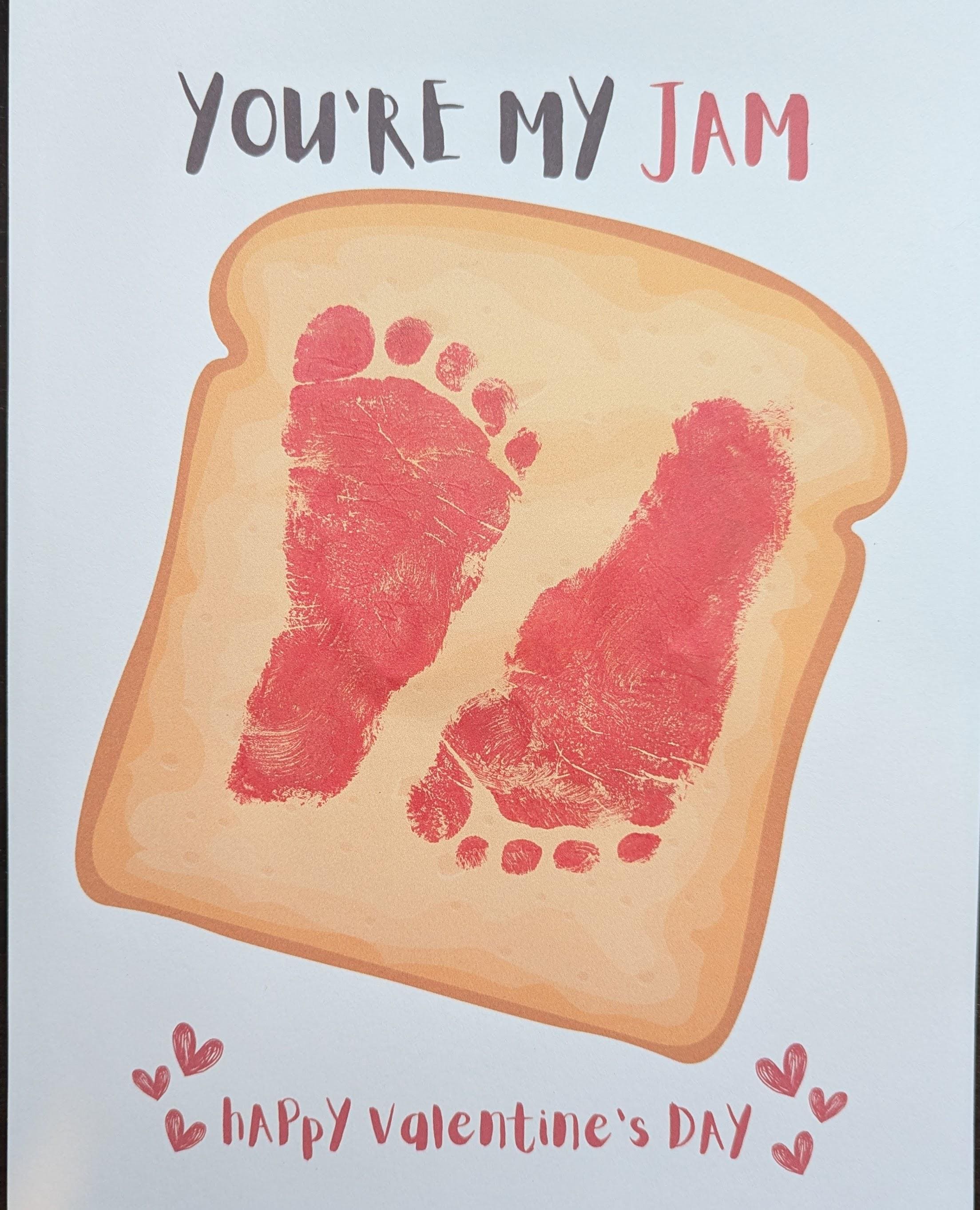 You’re My Jam Footprint Craft | Valentine’s Day Keepsake | Printable ...