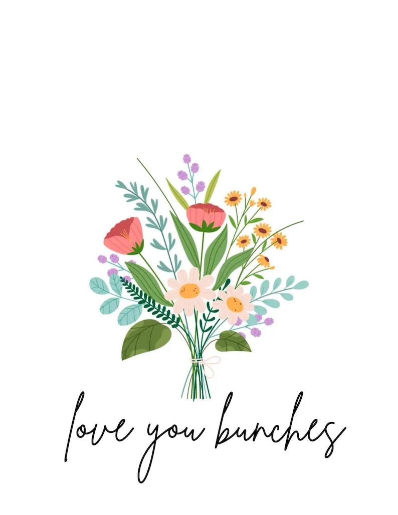 Love You Bunches - Handprint Bouquet - Etsy